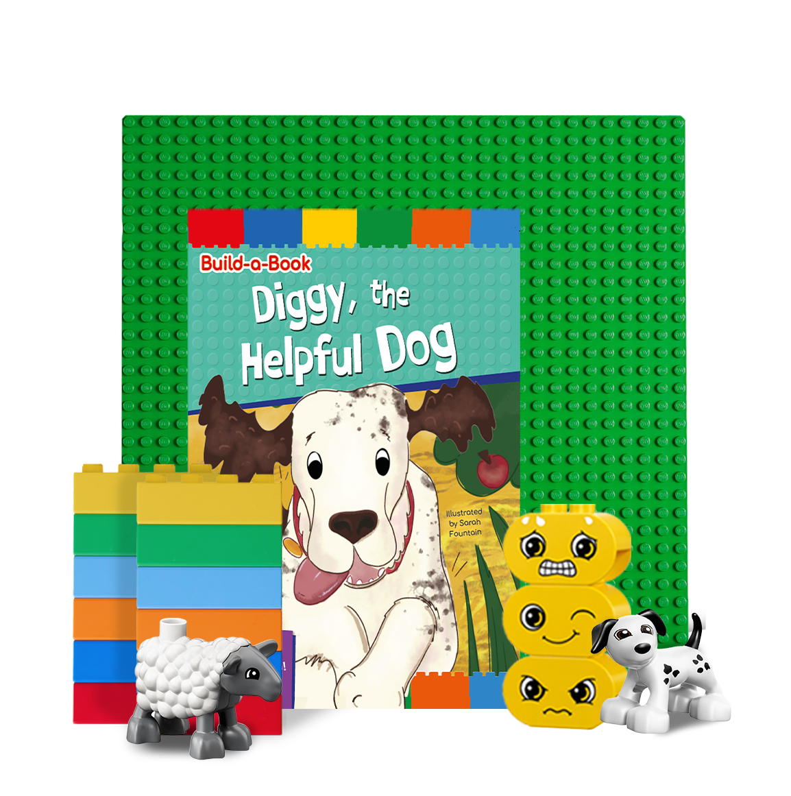 Diggy, the Helpful Dog - Book and Bricks Set – Yay4Play